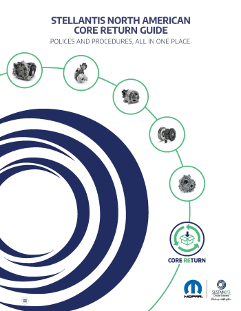 Mopar® Global Core Return Reference Guide | Mopar Repair Connect